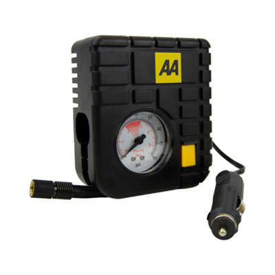 AA 12V Car Tyre Air Compressor Inflator LED Pump Pressure Gauge ...