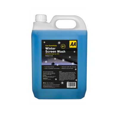 AA Rain Repellent Screenwash Additive 500ml & Winter Screenwash 5L ...
