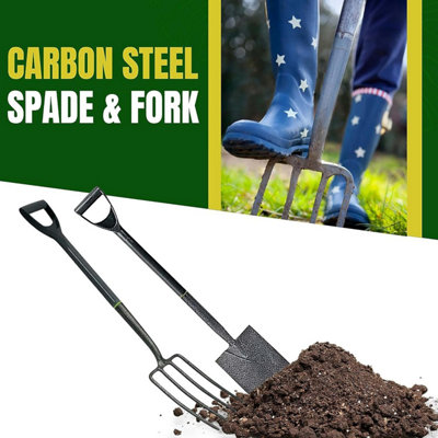 AAMEN 2 Piece Fork Spade Set, Garden Tools For Gardening