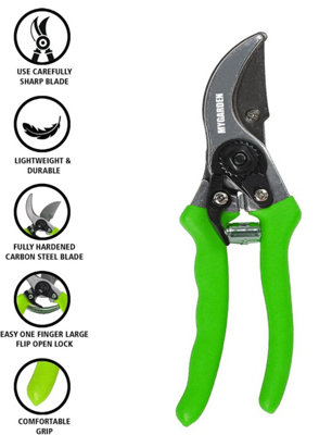 AAMEN 3pc Tree Lopper Shears Secateurs Hedge Cutting Garden Pruning ...