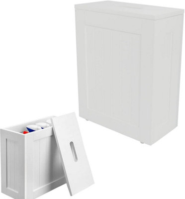 AAMEN Bathroom Toilet Caddy Storage Shaker Box - White