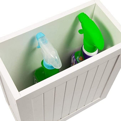 AAMEN Bathroom Toilet Caddy Storage Shaker Box - White