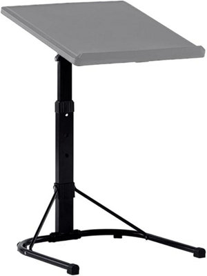 AAMEN Black And Grey Folding Laptop Table With Tilt Angle, Height ...