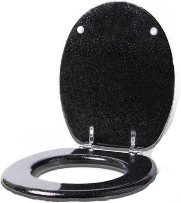AAMEN Glitter Toilet Seat, Thicken Toilet Seat, Long-Lasting Toilet ...