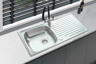 AARE Compact 1.0 Inset Steel Sink & Waste