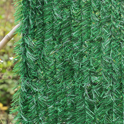 Abaseen 1m x 3m Artificial Conifer Hedge Garden Screening - Weather ...