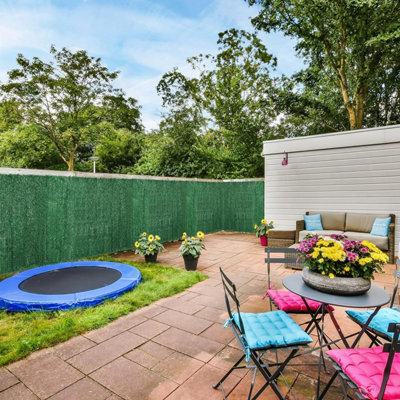 Abaseen 1m x 3m Artificial Conifer Hedge Garden Screening - Weather ...