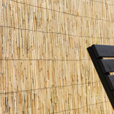 Abaseen 1m X 4m Split Reed Fence Garden Screen