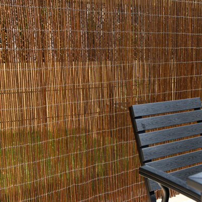 Abaseen 2mx4m Willow Bulrush Natural Screen Garden Fence