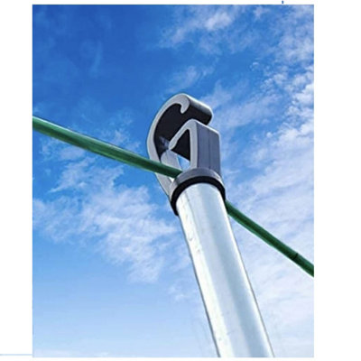 Buy Abaseen 3 x Telescopic Clothes Line Prop Heavy Duty Extending ...