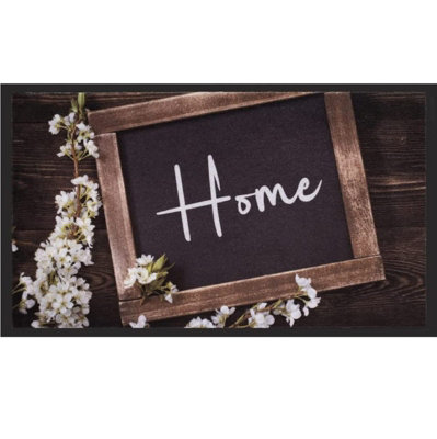 Abaseen 45x75cm Chalkboard Welcome Home Mat Indoor and Outdoor, Dirt ...