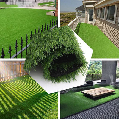 Abaseen 4mx1m Artificial Grass Roll (T) 30mm Natural Looking