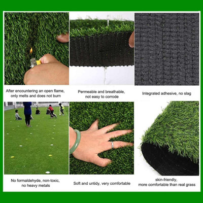 Abaseen 4mx1m Artificial Grass Roll (T) 30mm Natural Looking