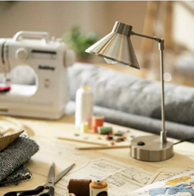 Abaseen Bobby Metal Desk Lamp - Flexible Desk Light - Desk Lamp for ...