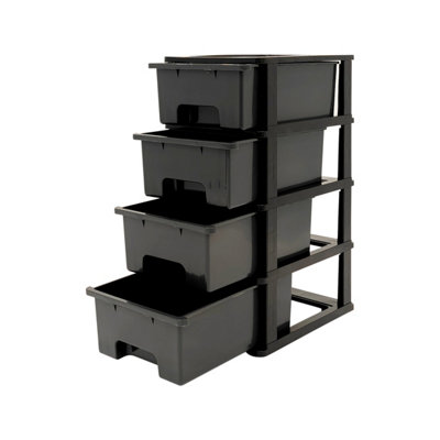 ABBAware Plastic Drawers Storage Unit, With Wheels , Storage Drawers ...
