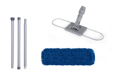 Abbey 40 Centimetre Blue Sweeper Mop Kit with Handle and Frame. Ideal ...