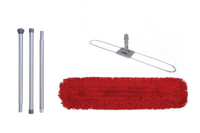 Abbey 60 Centimetre Red Sweeper Mop Kit with Handle and Frame. Ideal to ...