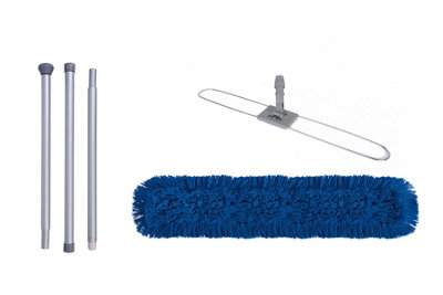 Abbey 80 Centimetre Blue Sweeper Mop Kit with Handle and Frame. Ideal ...