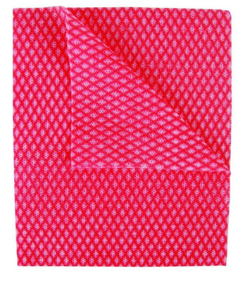 Abbey Disposable J Cloths Non Woven Wipes Packet of 50 (Red)