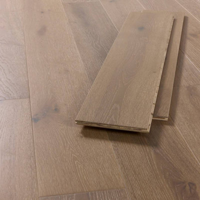 Abbey Logum Engineered Wood Flooring 14mm x 190mm Smoke Grey Brushed Uv ...