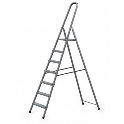 Abbey Steel Platform Step Ladders - 7 Tread | DIY at B&Q