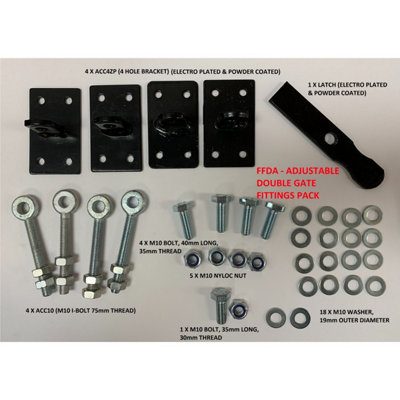 ABBI Metal Scroll Driveway Gate 3530mm GAP x 812mm High ABZP14