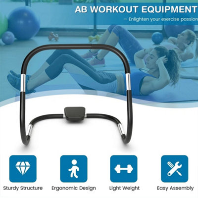 Abdominal Trainer Crunch Roller Sit Up Ab Exercise Machine Home Gym Abs ...