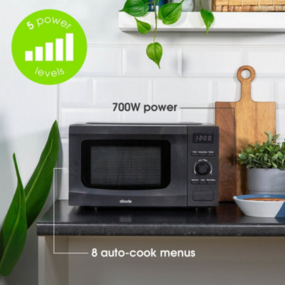 Abode AMD2002B, 20L Digital Microwave in Black
