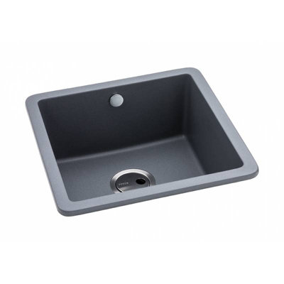 Abode AW3133 Grey Matrix SQ GR15 1.0 Bowl Granite Sink