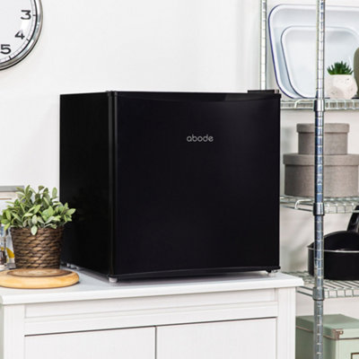 Abode Compact Mini Freezer Black 31L Table Top with Removable Shelf ...