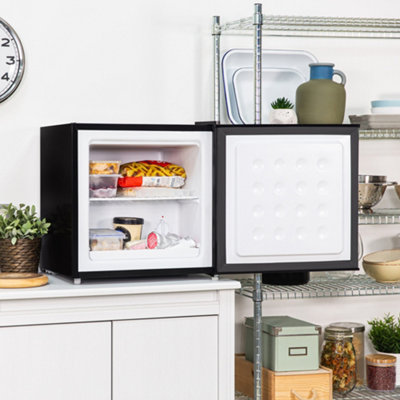 Abode Compact Mini Freezer Black 31L Table Top with Removable Shelf ...