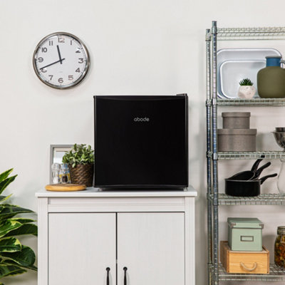 Abode Compact Mini Freezer Black 31L Table Top with Removable Shelf ...