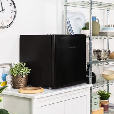 Abode Compact Mini Freezer Black 31L Table Top with Removable Shelf ...