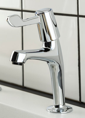 Abode Lever Pillar Taps Quarter Turn in Chrome Pair WRAS Approved
