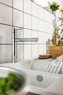 Abode Tower Single Lever Kitchen Mixertap in Chrome