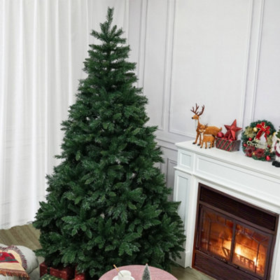 Abrihome 7FT Stylish Green Christmas Tree, Flame-Retardant