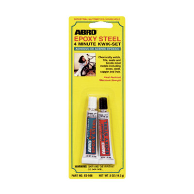 Abro 4 Minute Steel Epoxy Adhesive 14.2g | DIY at B&Q