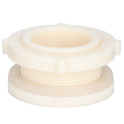 ABS Bulkhead Fitting Adapter for Water Towers,Fish Tanks,and Ponds