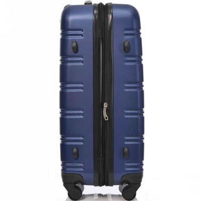 ABS Hard Shell Travel Trolley Suitcase 4 Wheel Luggage Set Hand Luggage ...
