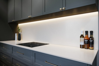 Absolute White 12mm Compact Laminate Worktop 1000mm x 610mm x 12mm ...