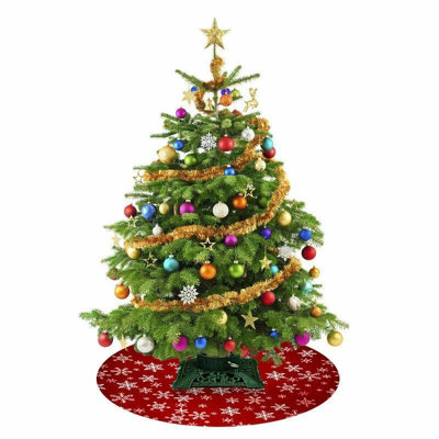 AbsorboMat Red Absorbent Christmas Tree Mat & Floor Protector 76cm
