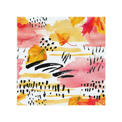 Abstract Fall Pattern In Bright Autumn Colours Splash Back designer style