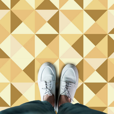 Abstract Geometric Pattern Champagne Color Palette Self-adhesive ...