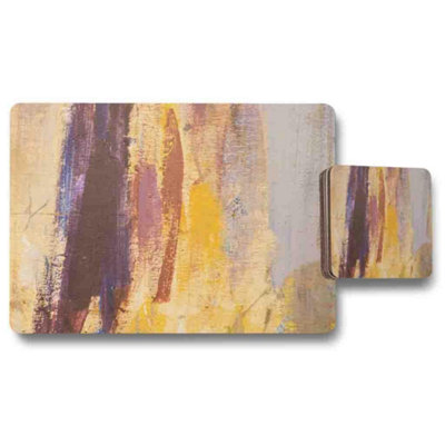 Abstract Grunged Paint (Placemat & Coaster Set) / Default Title | DIY ...