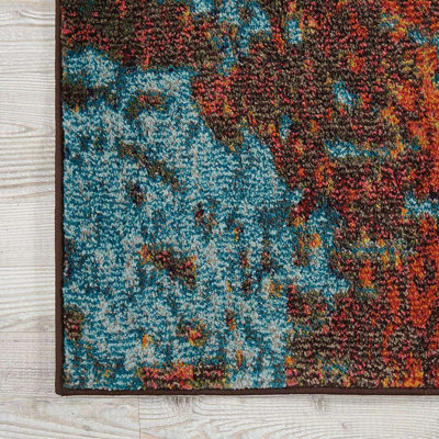 Abstract Rug, 6mm Thick Stain-Resistant Graphics Rug, Modern Rug for ...