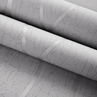 Abstract Striped Wallpaper Roll, Modern Flocking Design, Non Self ...