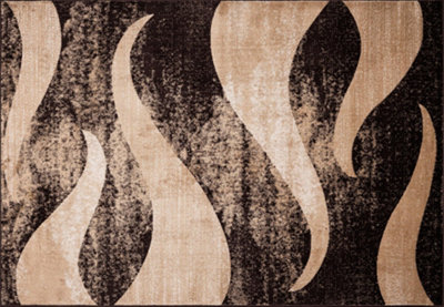 Abstract Wave Pattern Rug Soft Carpet For Living Room Bedroom Modern ...