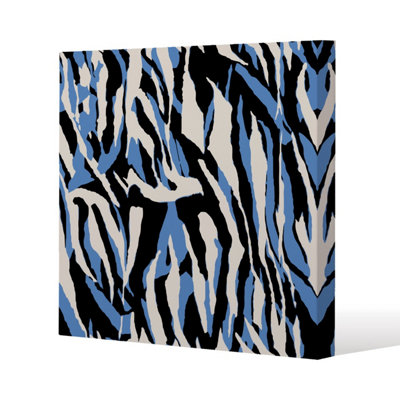 Abstract zebra skin (Canvas Print) / 90 x 90 x 4cm
