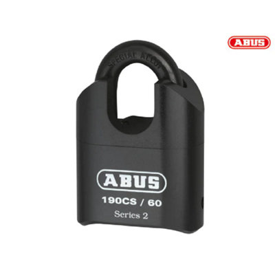 ABUS 51555 190/60 60MM HEAVY-DUTY COMBINATION PADLOCK CLOSED SHACKLE 4 ...
