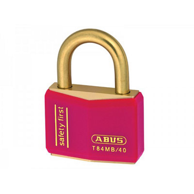 ABUS Mechanical T84Mb/40Mm Red Rustproof Padlock Keyed Alike 8404